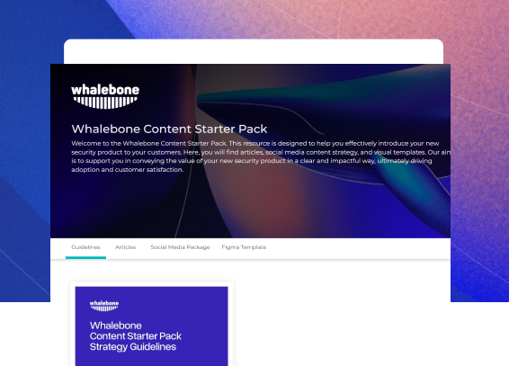 Introducing the Whalebone Content Starter Pack